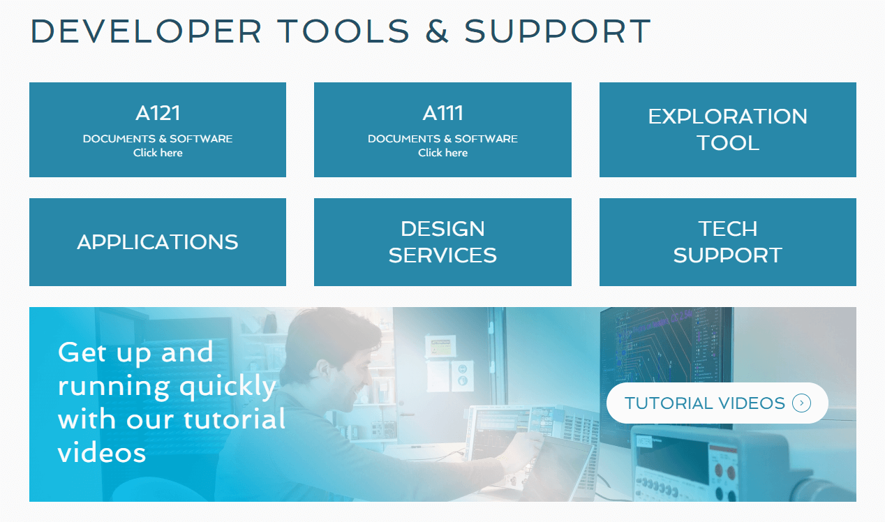 New Developer Site - Acconeer