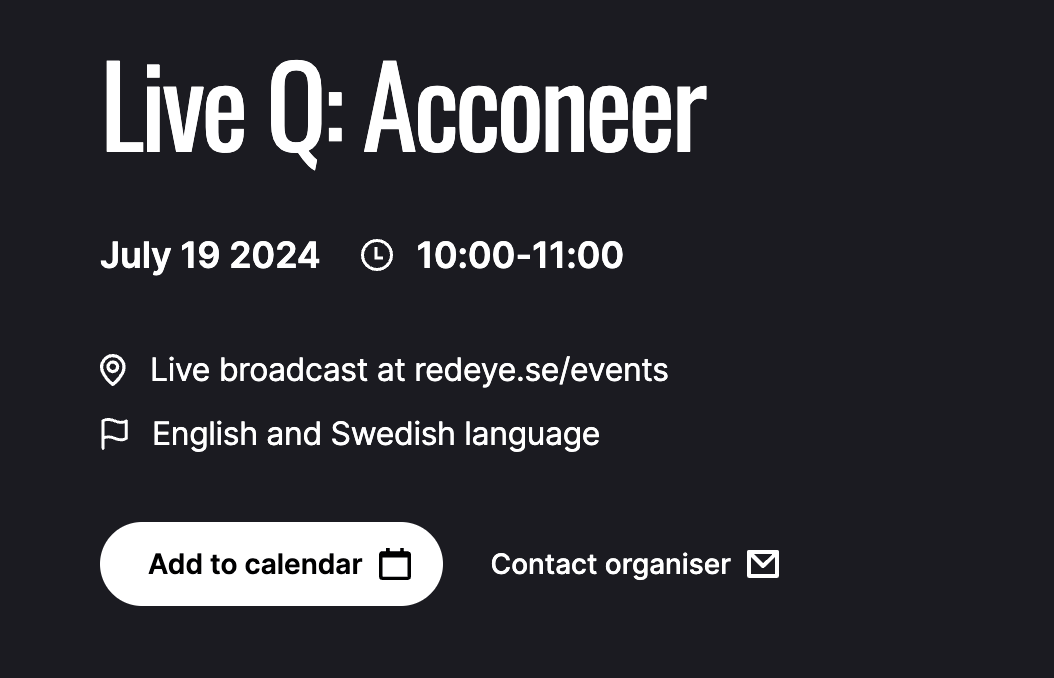 Acconeer Home - Acconeer